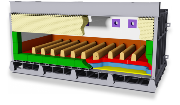 Refractories for pier blocks, sills, jambs and other areas of a box ...